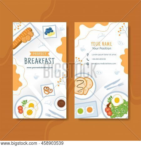 Breakfasts Card Vector & Photo (Free Trial) | Bigstock