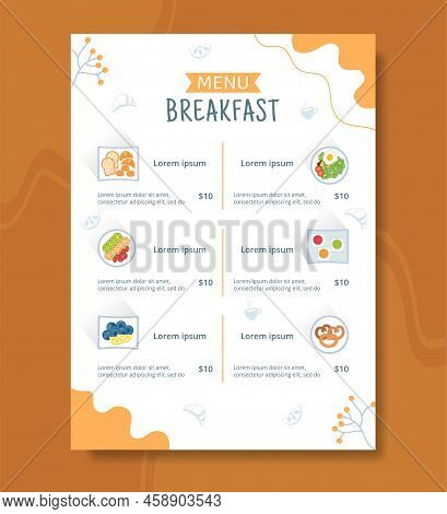 Breakfasts Menu Vector & Photo (Free Trial) | Bigstock