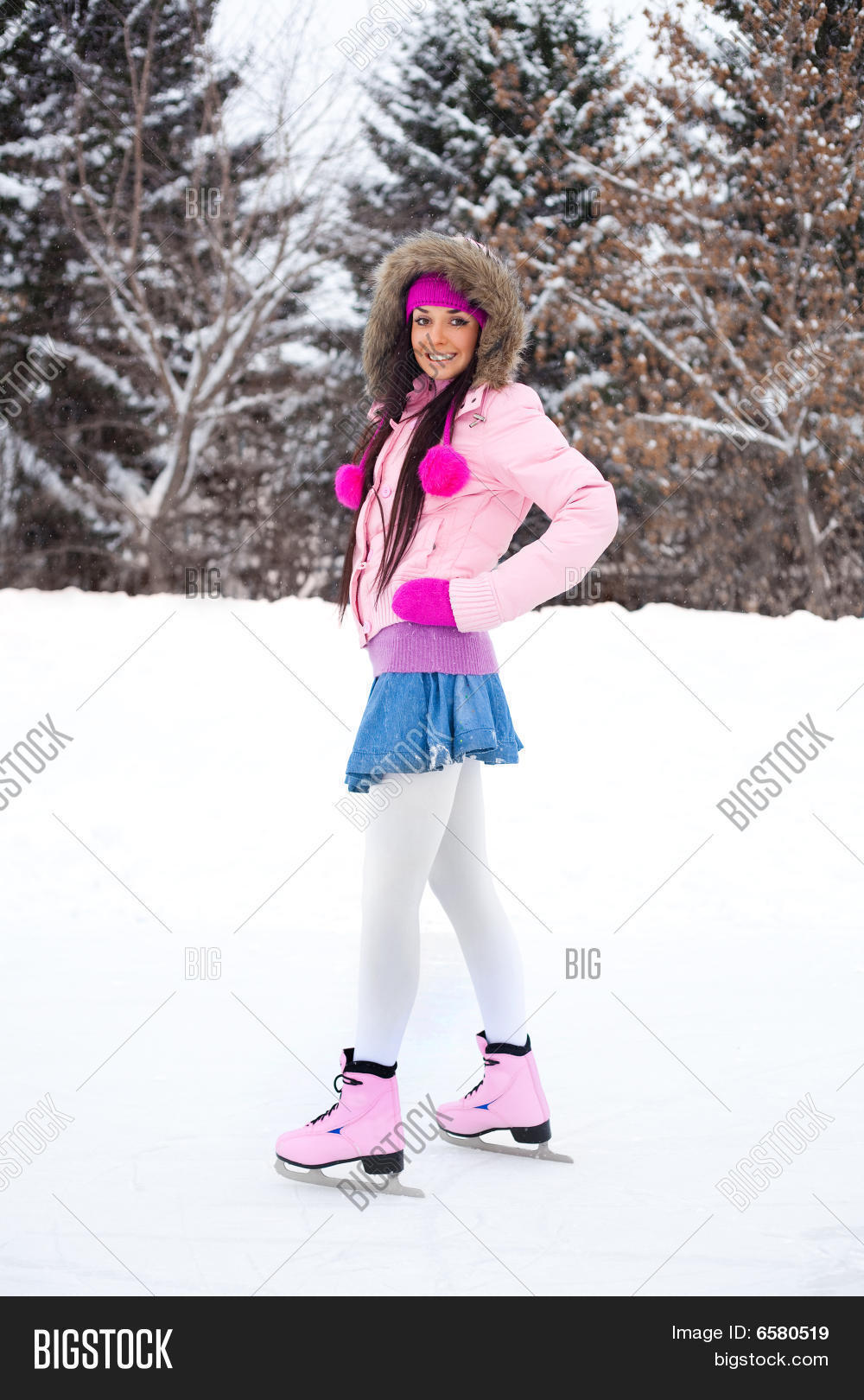 Girl Ice Skating Image & Photo (Free Trial) | Bigstock