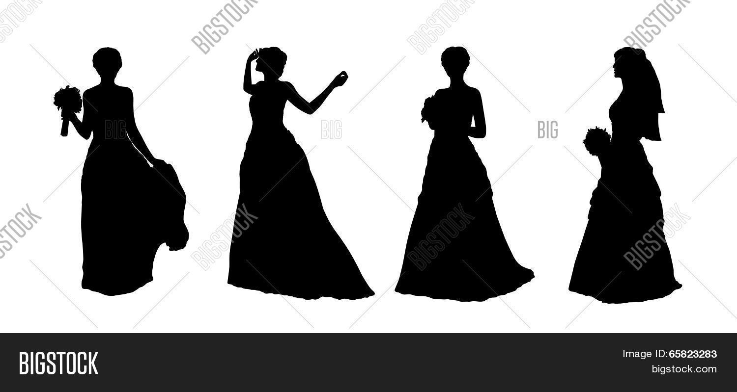 Bride Silhouettes Set Image & Photo (Free Trial) | Bigstock