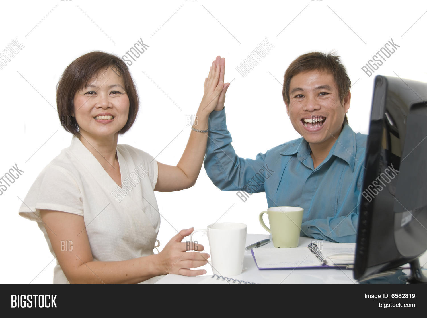 High Five Office Image & Photo (Free Trial) | Bigstock