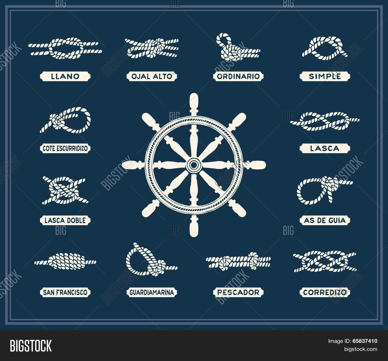 Nautical Rope Knots Vector & Photo (Free Trial) | Bigstock
