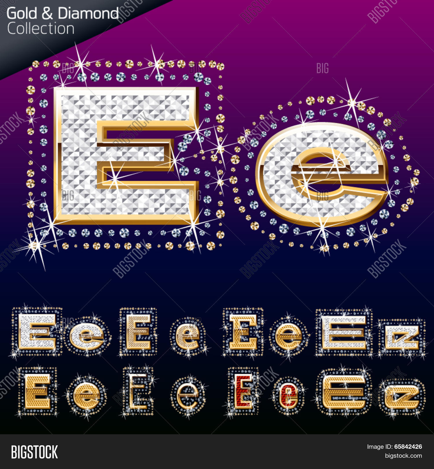 Shiny Font Gold Vector & Photo (Free Trial) | Bigstock