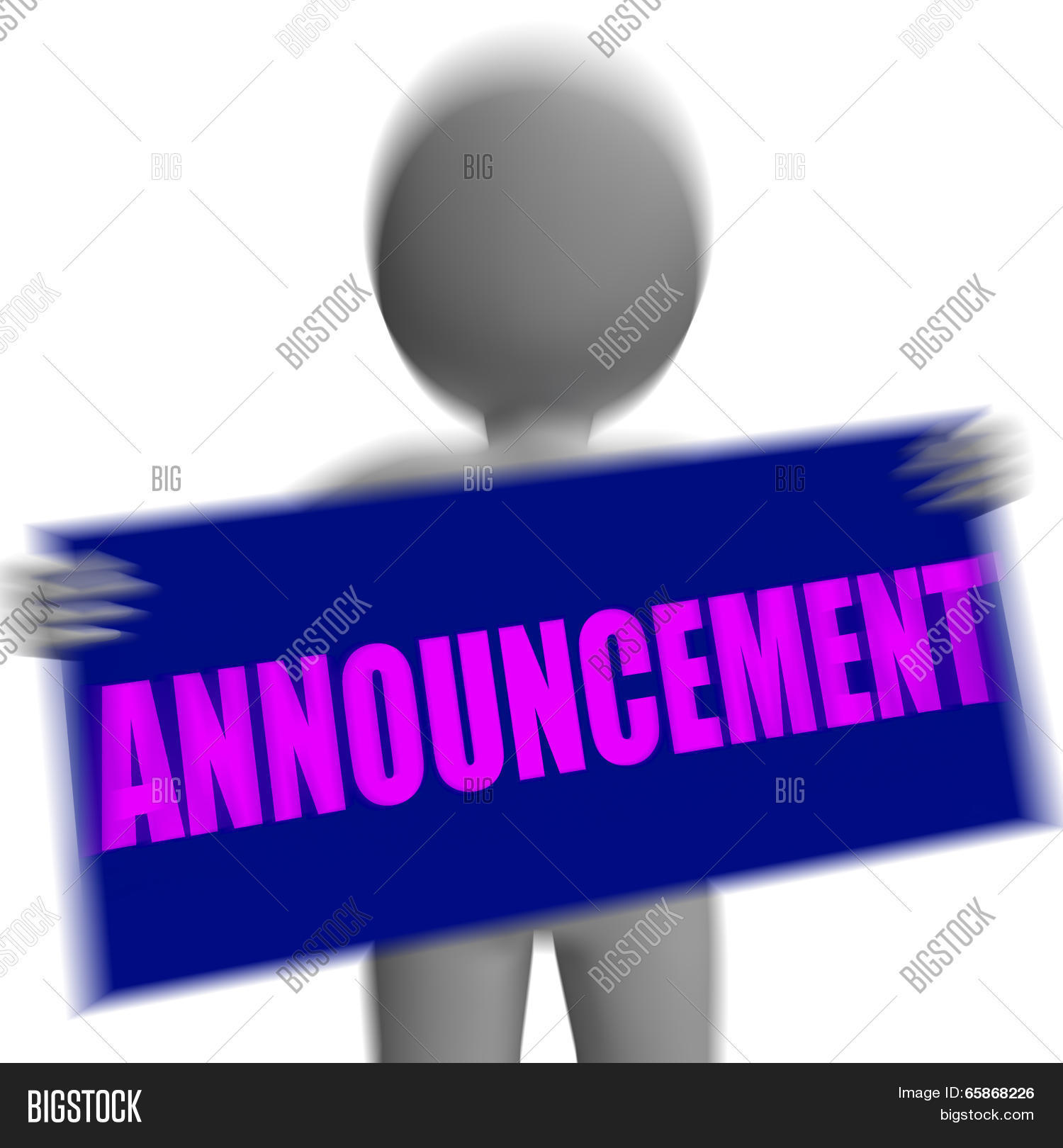 Announcement Sign Image & Photo (Free Trial) | Bigstock