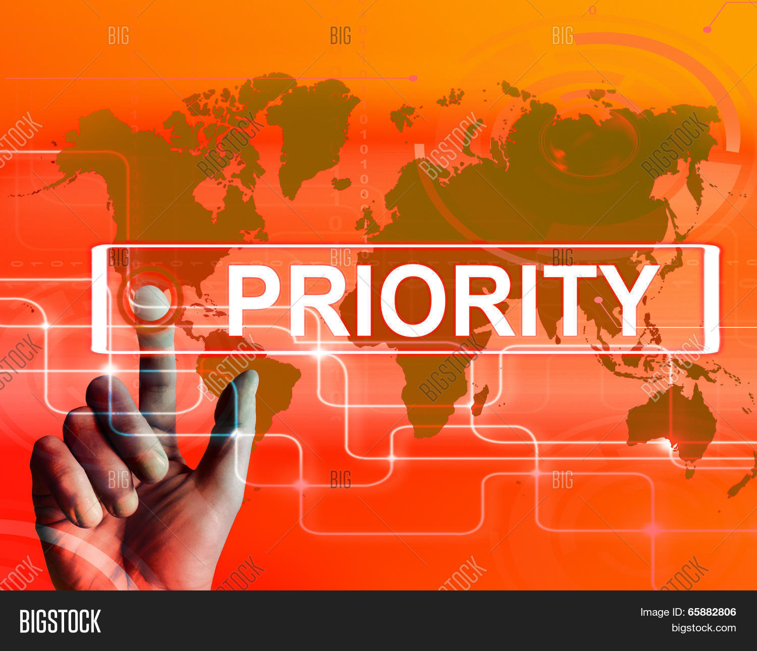 Priority Map Displays Image & Photo (Free Trial) | Bigstock