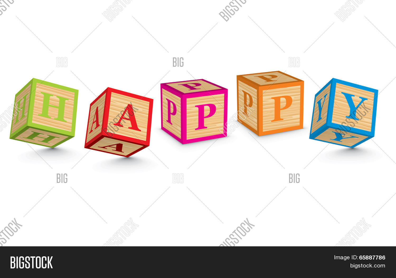 HAPPY Written Vector & Photo (Free Trial) | Bigstock
