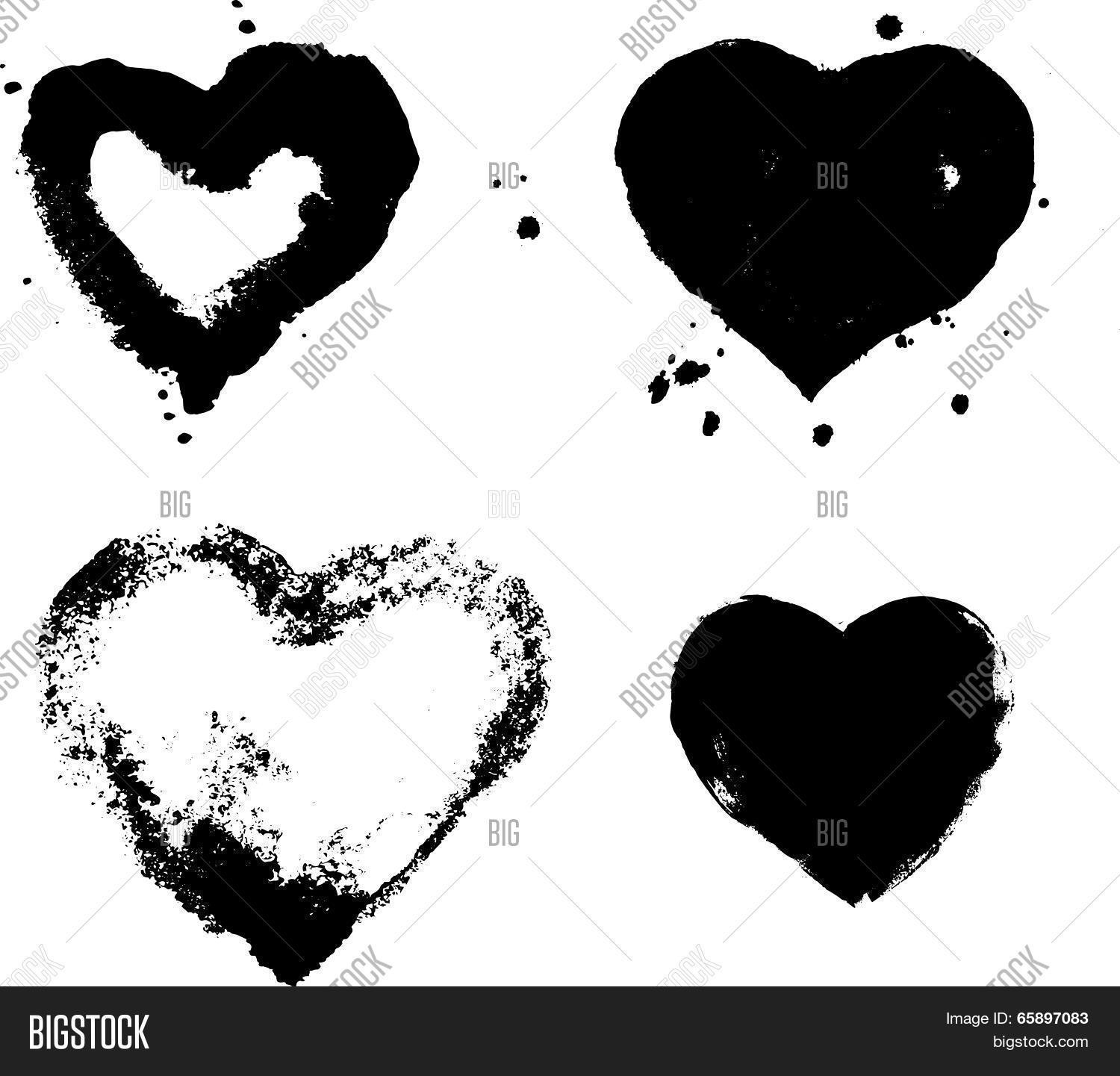 Heart Silhouette Vector & Photo (Free Trial) | Bigstock