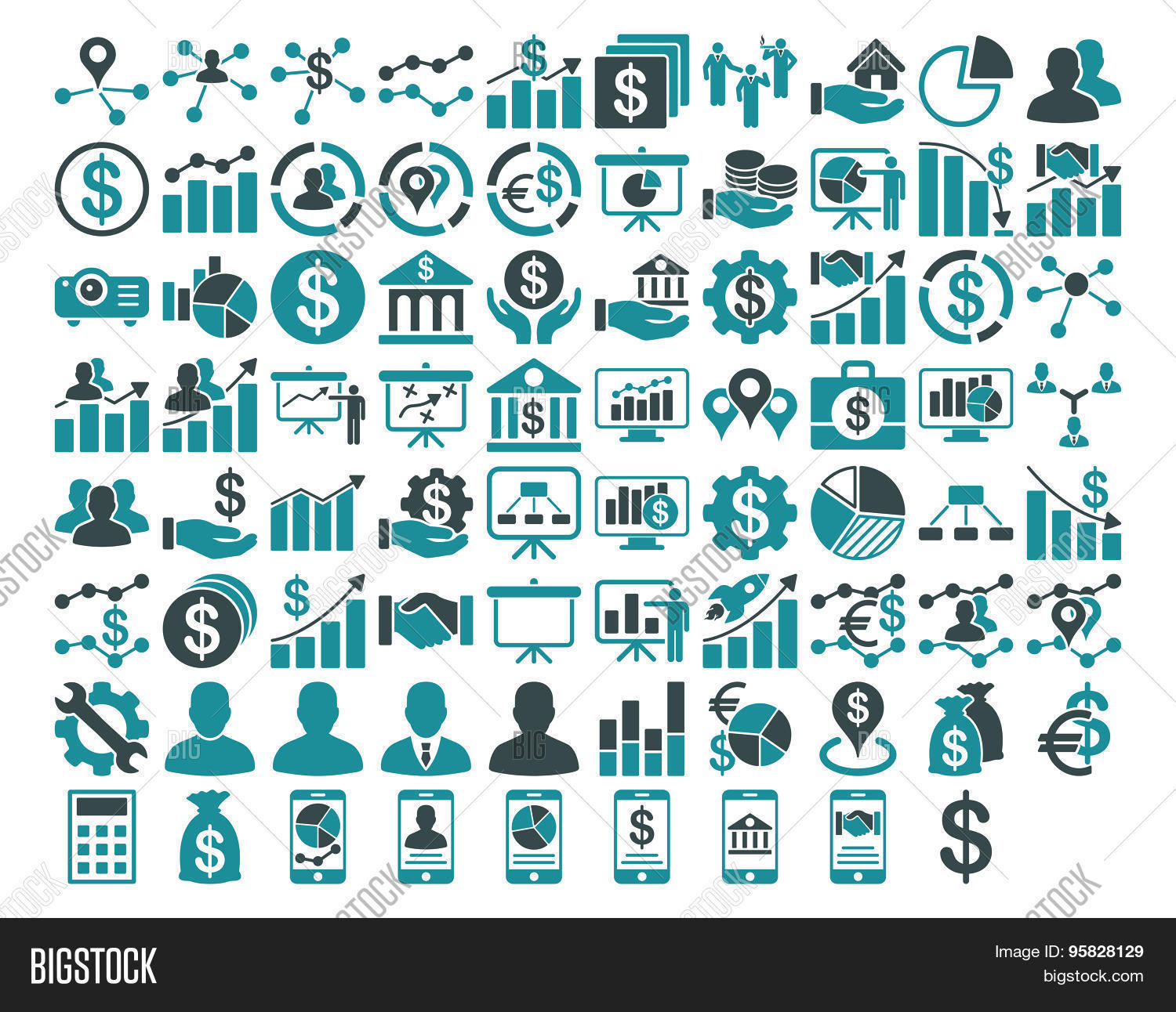 Business Icon Set Vector & Photo (Free Trial) | Bigstock