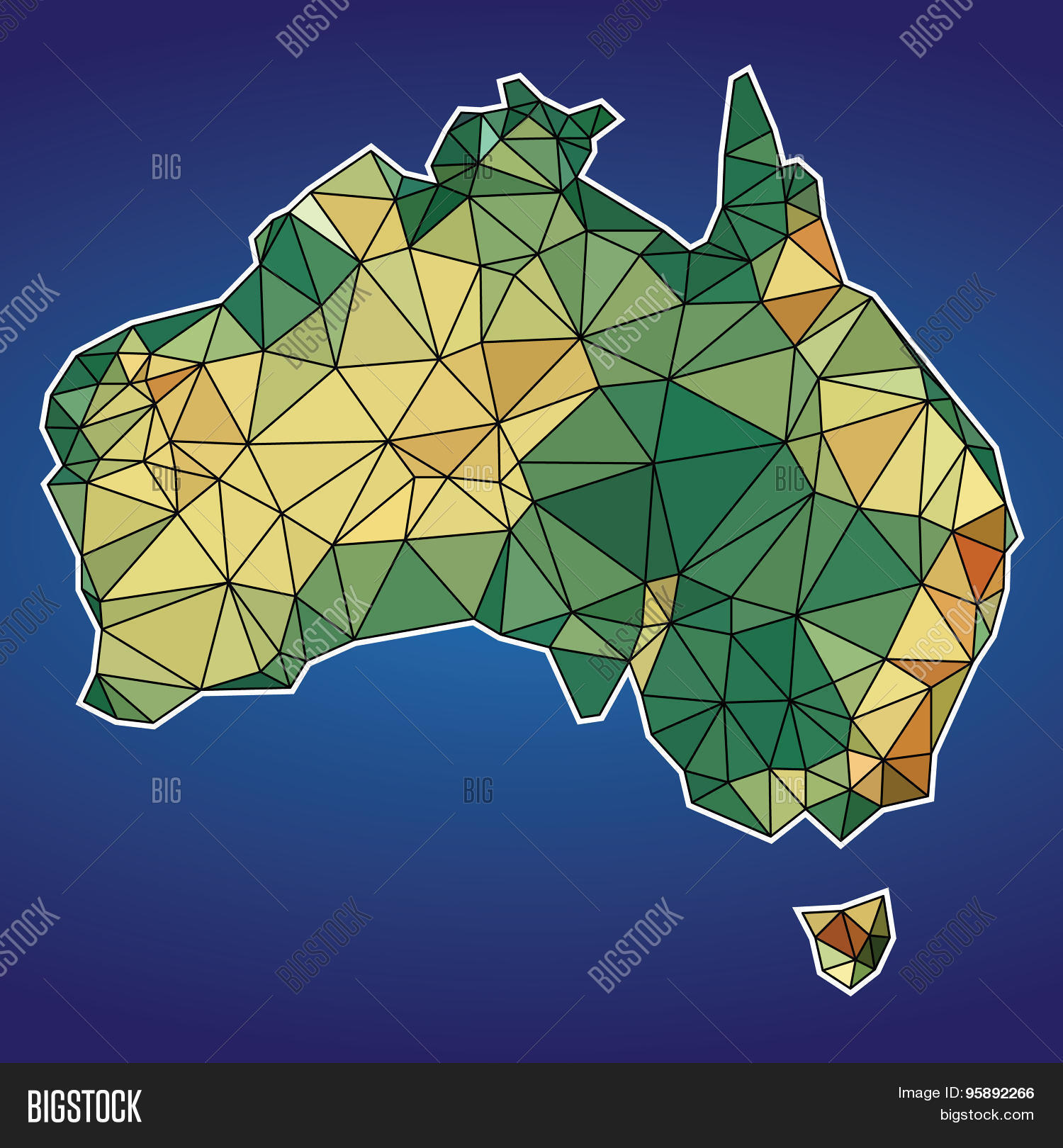 Low Poly Map Vector & Photo (Free Trial) | Bigstock