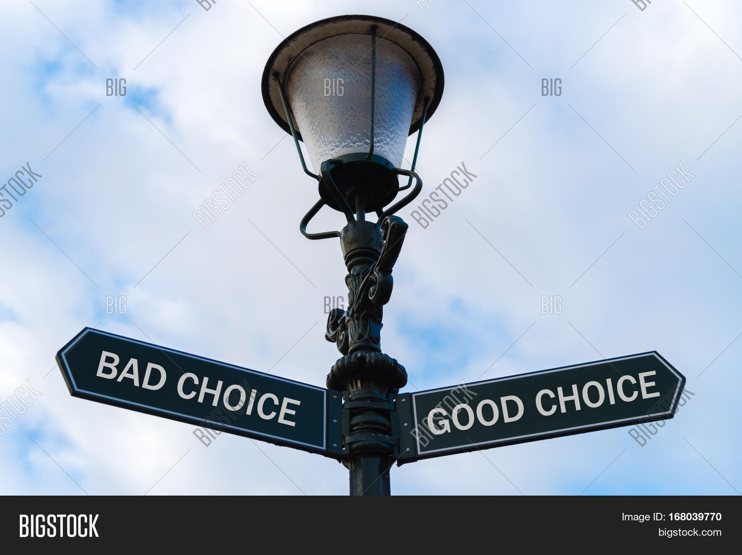 Bad Choice Versus Good Image & Photo (Free Trial) | Bigstock