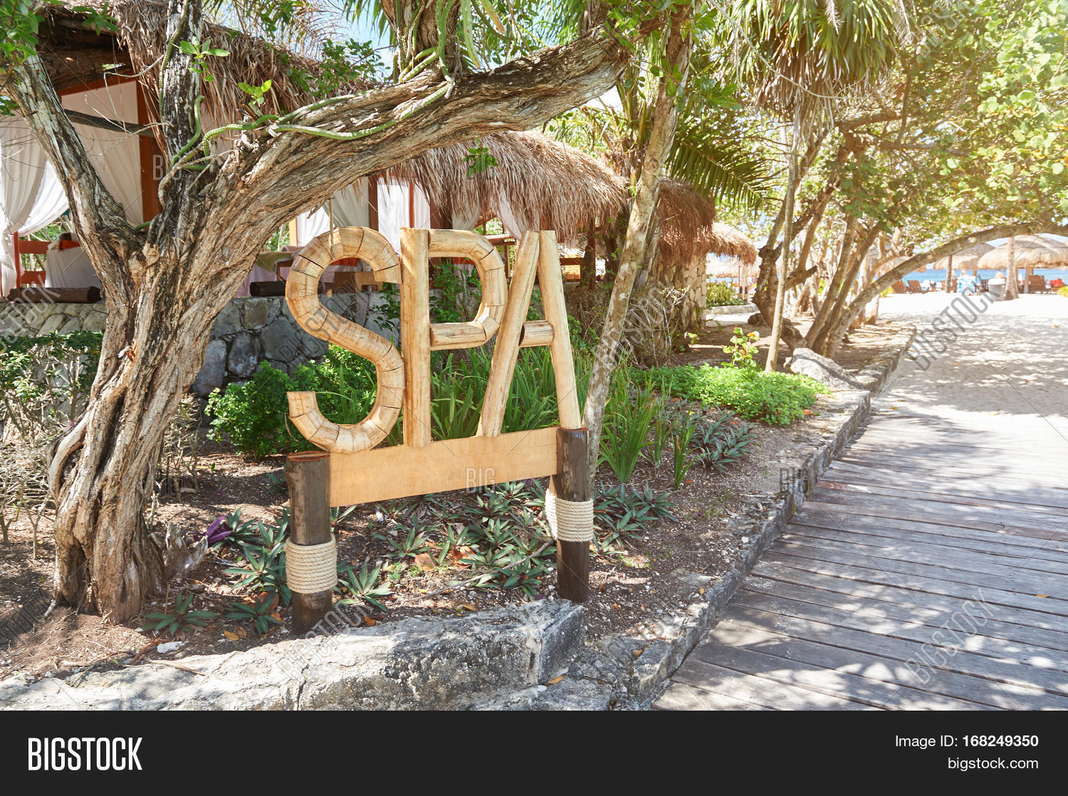 SPA Letter Sign Wood Image & Photo (Free Trial) | Bigstock