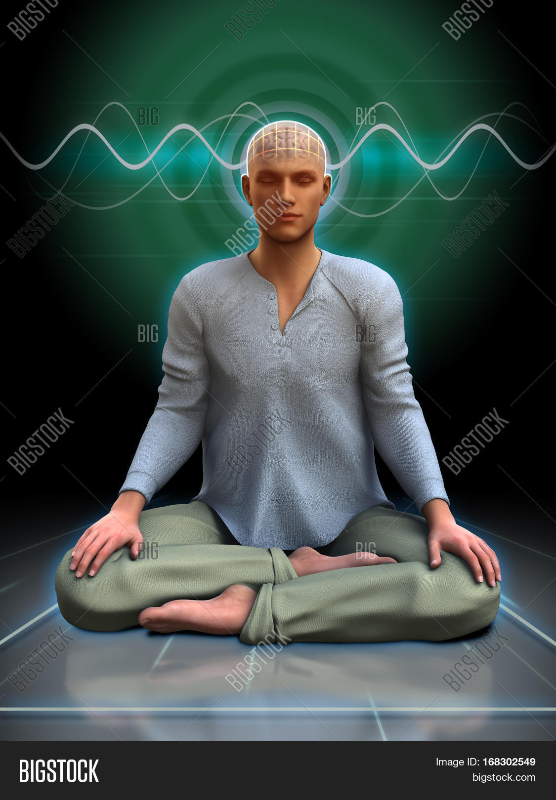 Young Man Meditating Image & Photo (Free Trial) | Bigstock