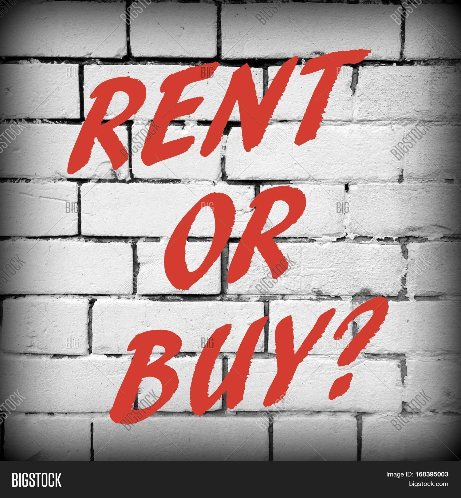 Words Rent Buy Red Image & Photo (Free Trial) | Bigstock
