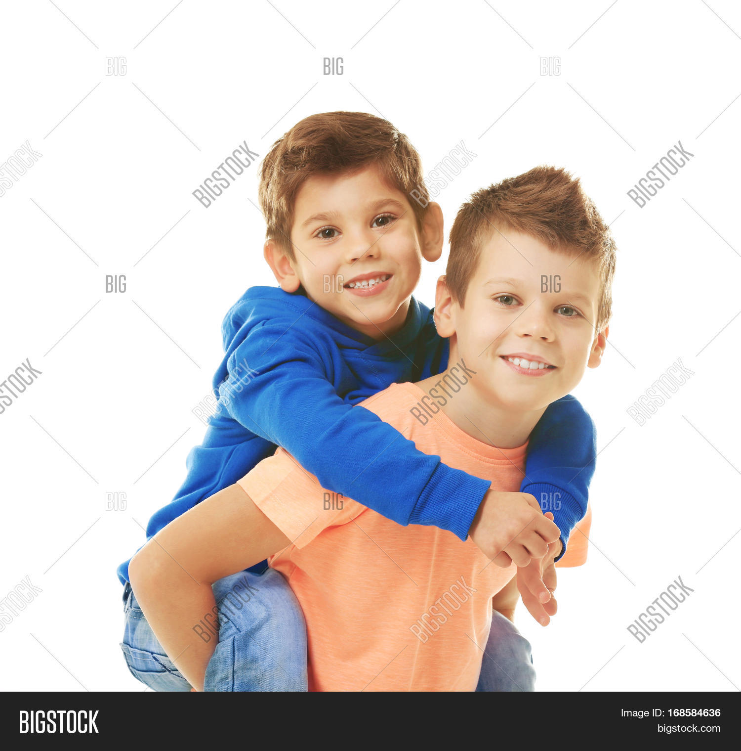 Cute Little Brothers Image & Photo (Free Trial) | Bigstock