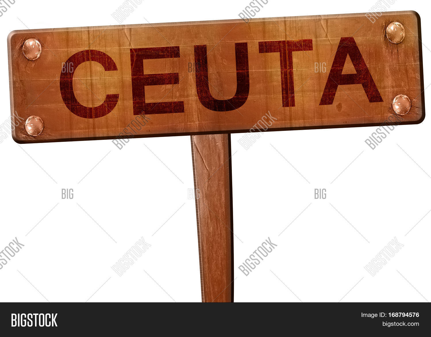Ceuta Road Sign, 3D Image & Photo (Free Trial) | Bigstock