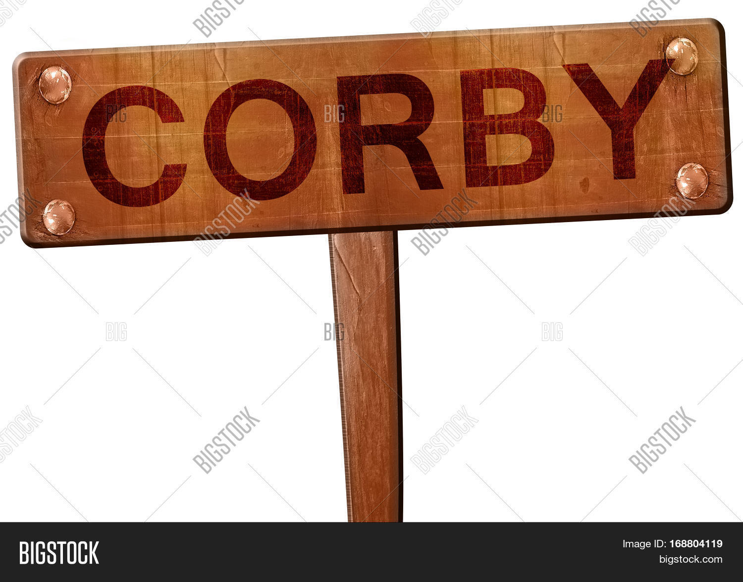 Corby Road Sign, 3D Image & Photo (Free Trial) | Bigstock
