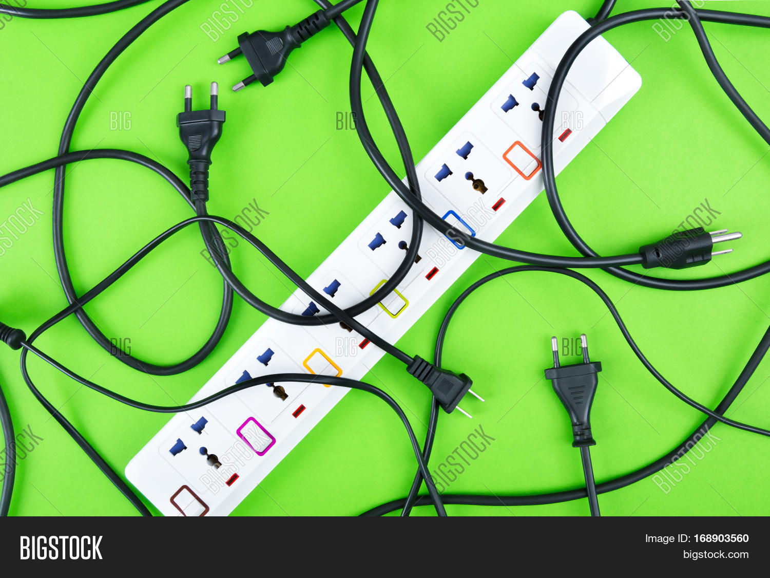 Messy Electrical Cords Image & Photo (Free Trial) | Bigstock
