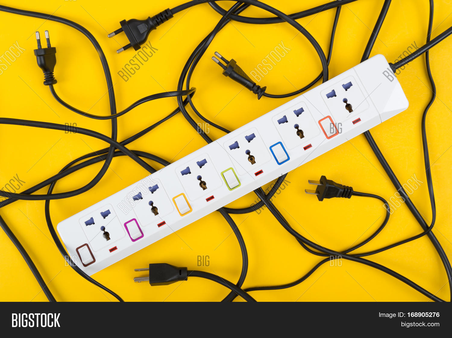Messy Electrical Cords Image & Photo (Free Trial) | Bigstock