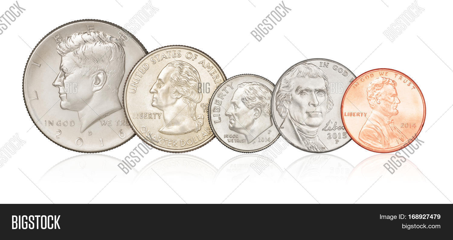 Set Us Coins Isolated Image & Photo (Free Trial) | Bigstock