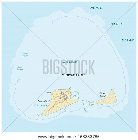 Vector Map Midway Vector & Photo (Free Trial) | Bigstock