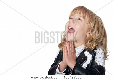 Portrait Exited Little Image & Photo (Free Trial) | Bigstock