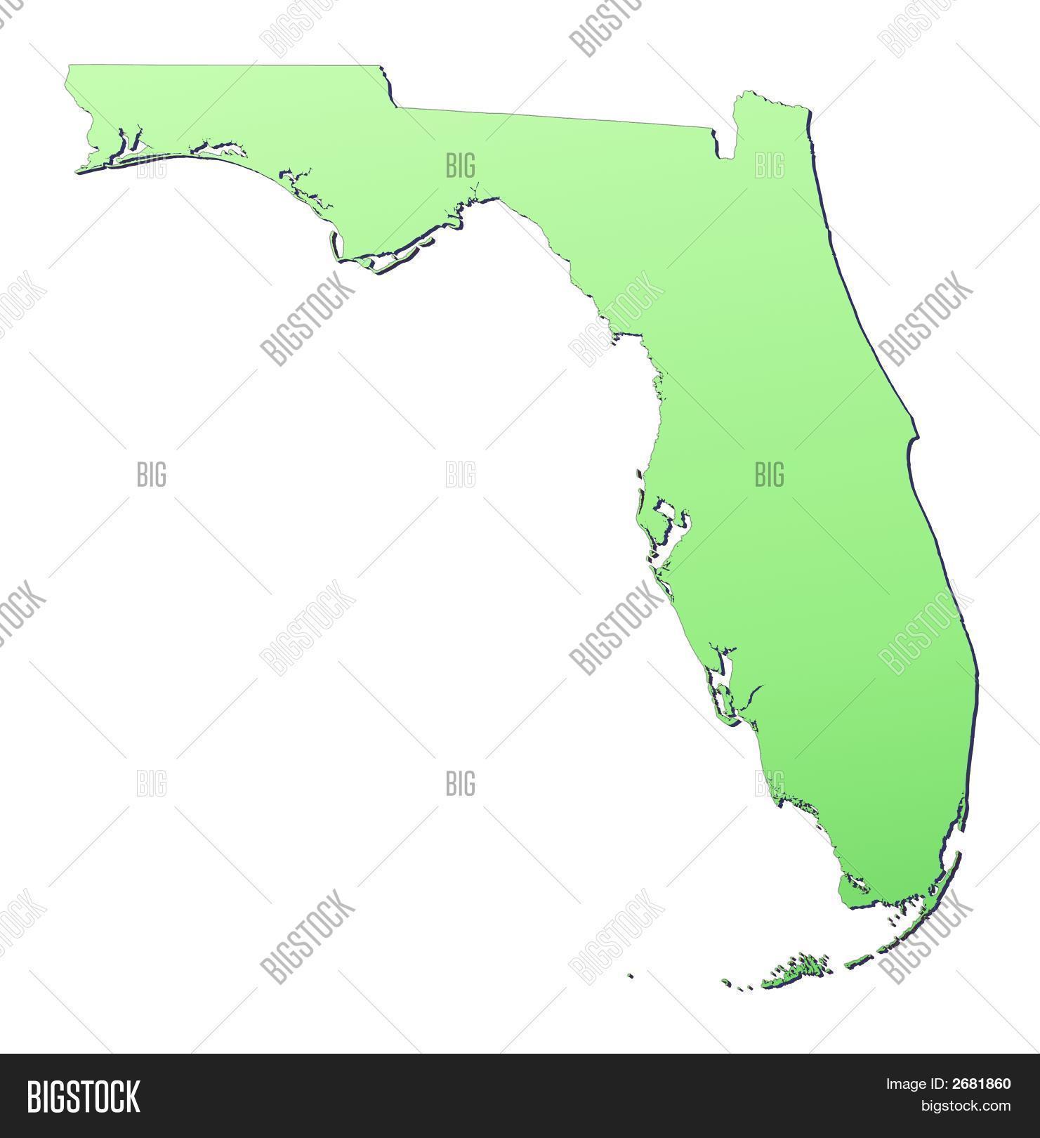 Florida (Usa) Map Image & Photo (Free Trial) | Bigstock