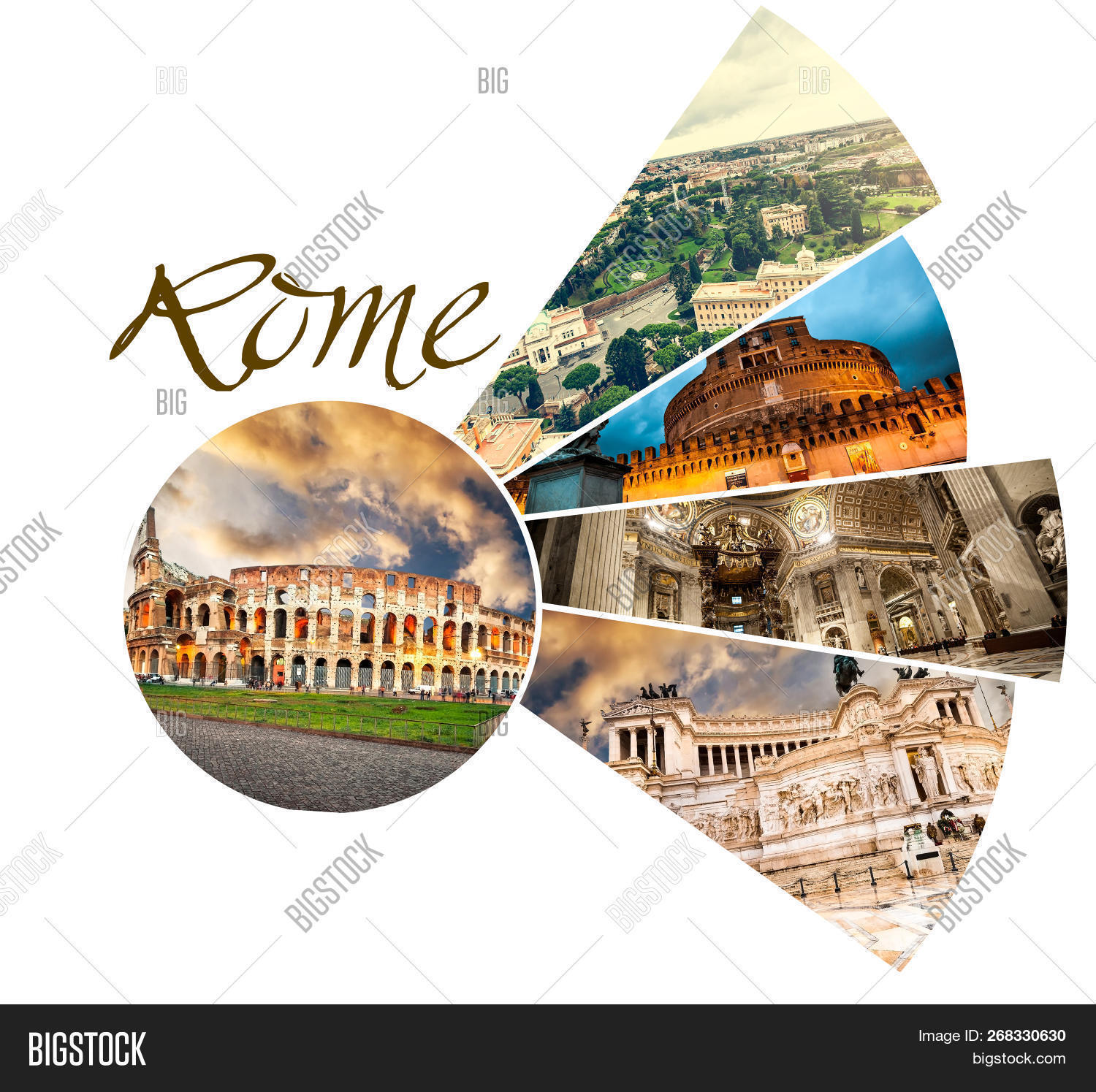 Collage Sights Rome, Image & Photo (Free Trial) | Bigstock