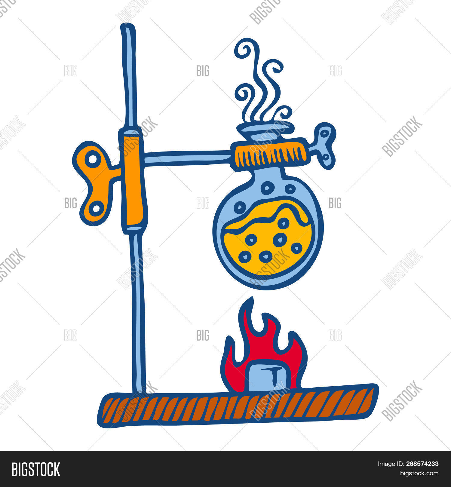 Flask Burning Flame Image & Photo (Free Trial) | Bigstock