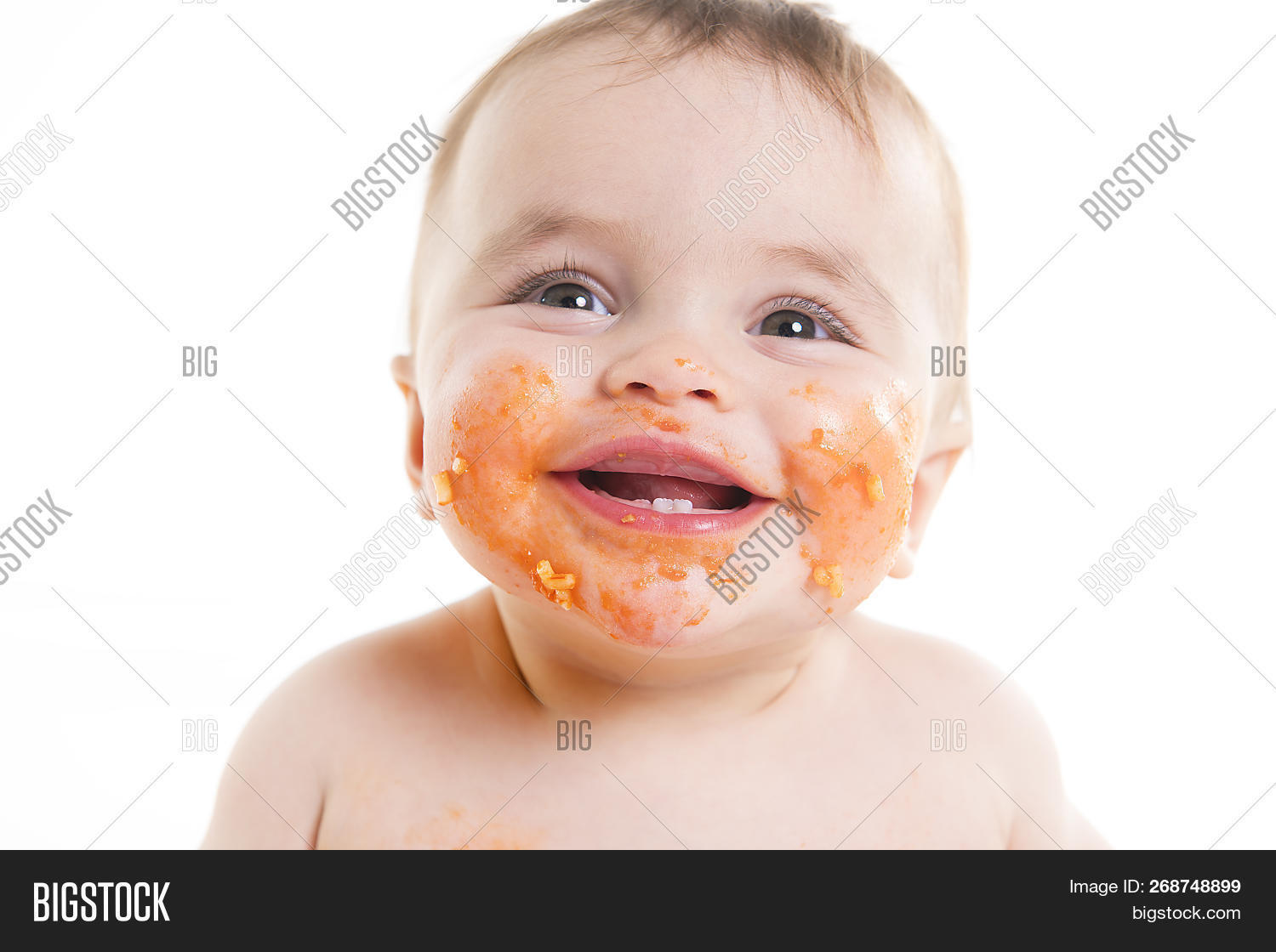 Little Baby Eating Her Image & Photo (Free Trial) | Bigstock