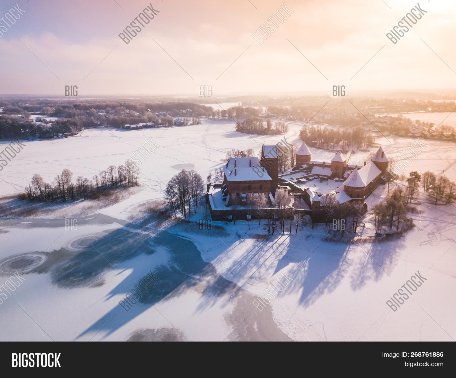 Trakai Castle Winter, Image & Photo (Free Trial) | Bigstock
