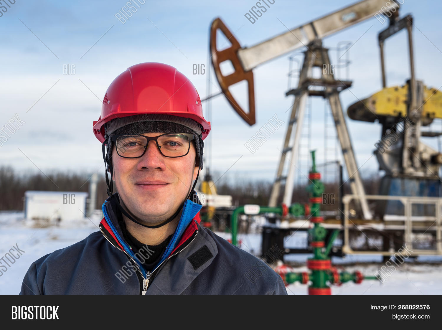 Man Worker Oilfield. Image & Photo (Free Trial) | Bigstock
