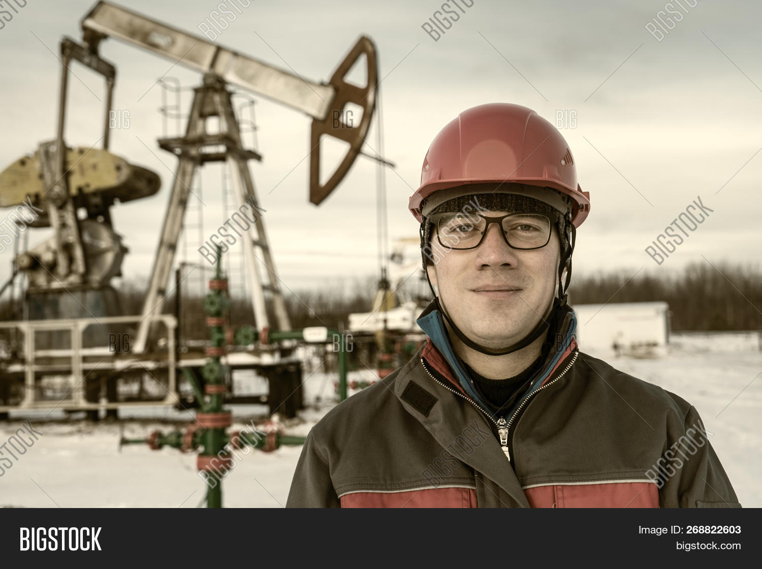 Man Worker Oilfield. Image & Photo (Free Trial) | Bigstock
