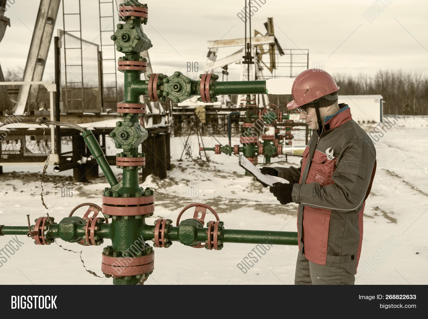 Man Worker Oilfield. Image & Photo (Free Trial) | Bigstock