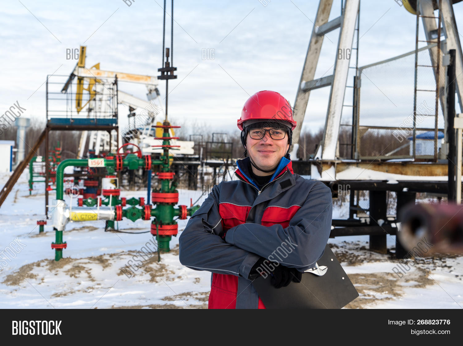 Man Worker Oilfield. Image & Photo (Free Trial) | Bigstock