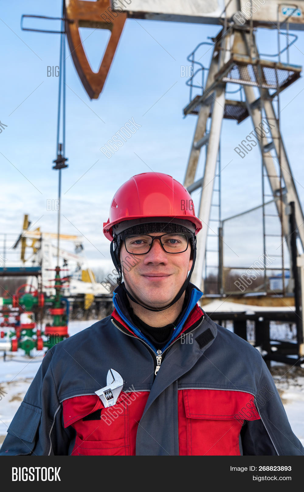 Man Worker Oilfield. Image & Photo (Free Trial) | Bigstock