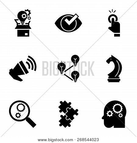 Solution Icon Set. Vector & Photo (Free Trial) | Bigstock