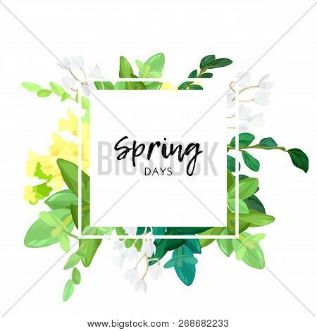 Floral Spring Design Vector & Photo (Free Trial) | Bigstock