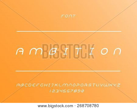 Ambition Font. Vector Vector & Photo (Free Trial) | Bigstock