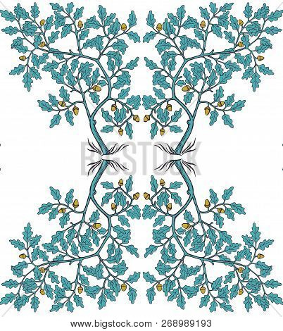 Oak Tree Pattern Vector & Photo (Free Trial) | Bigstock