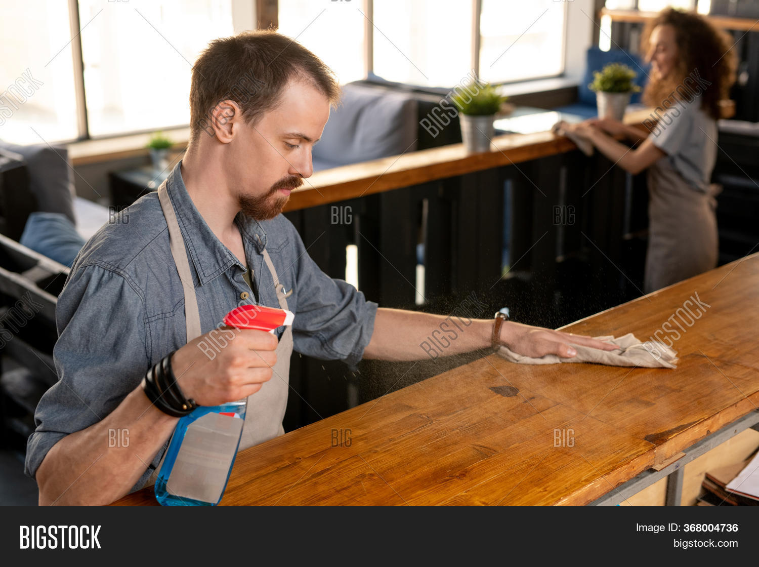 Young Serious Waiter Image & Photo (Free Trial) | Bigstock