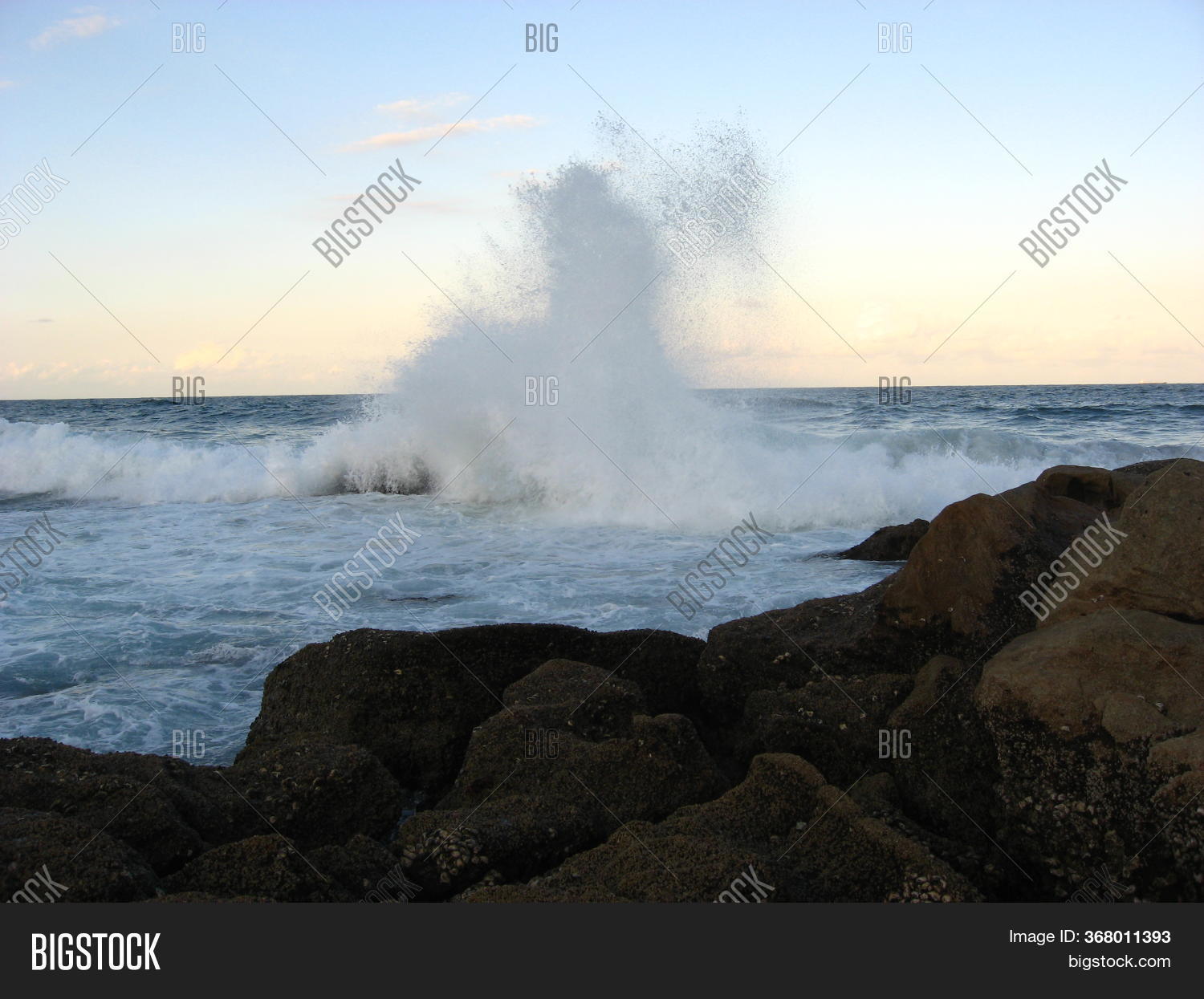 Huge Splash Wave Hits Image & Photo (Free Trial) | Bigstock