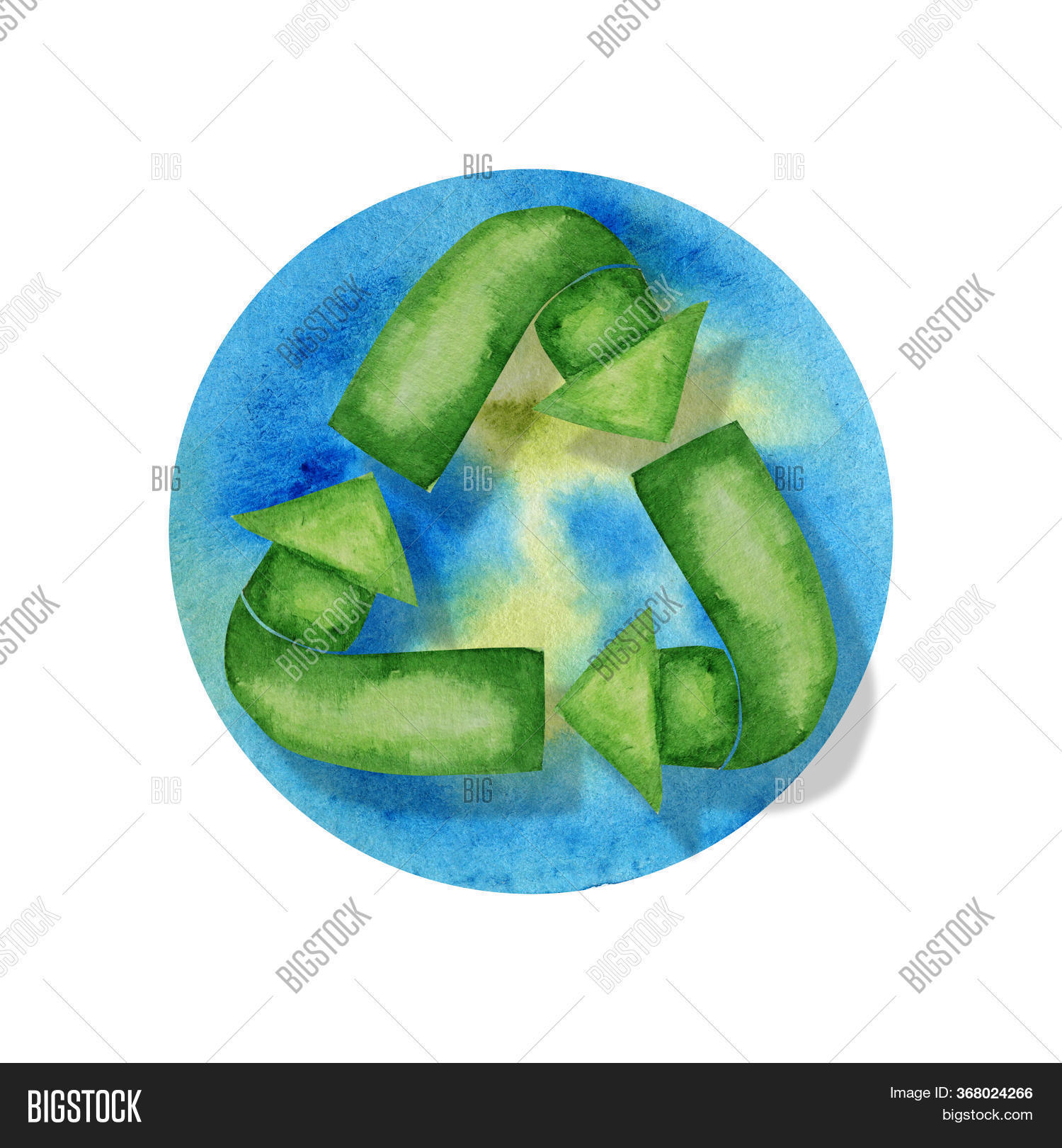 Green Recycled Cycle Image & Photo (Free Trial) | Bigstock