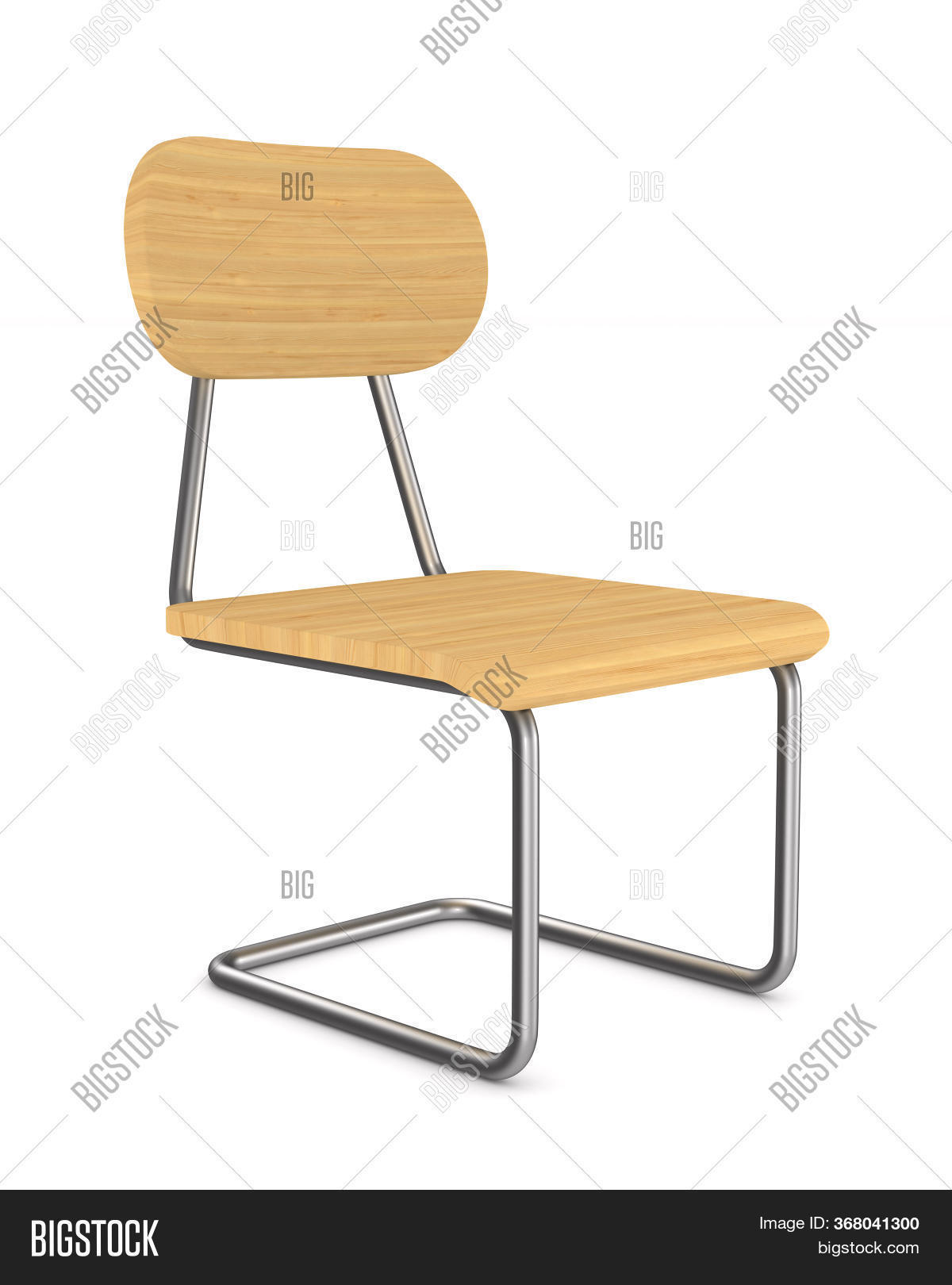 School Chair On White Image & Photo (Free Trial) | Bigstock
