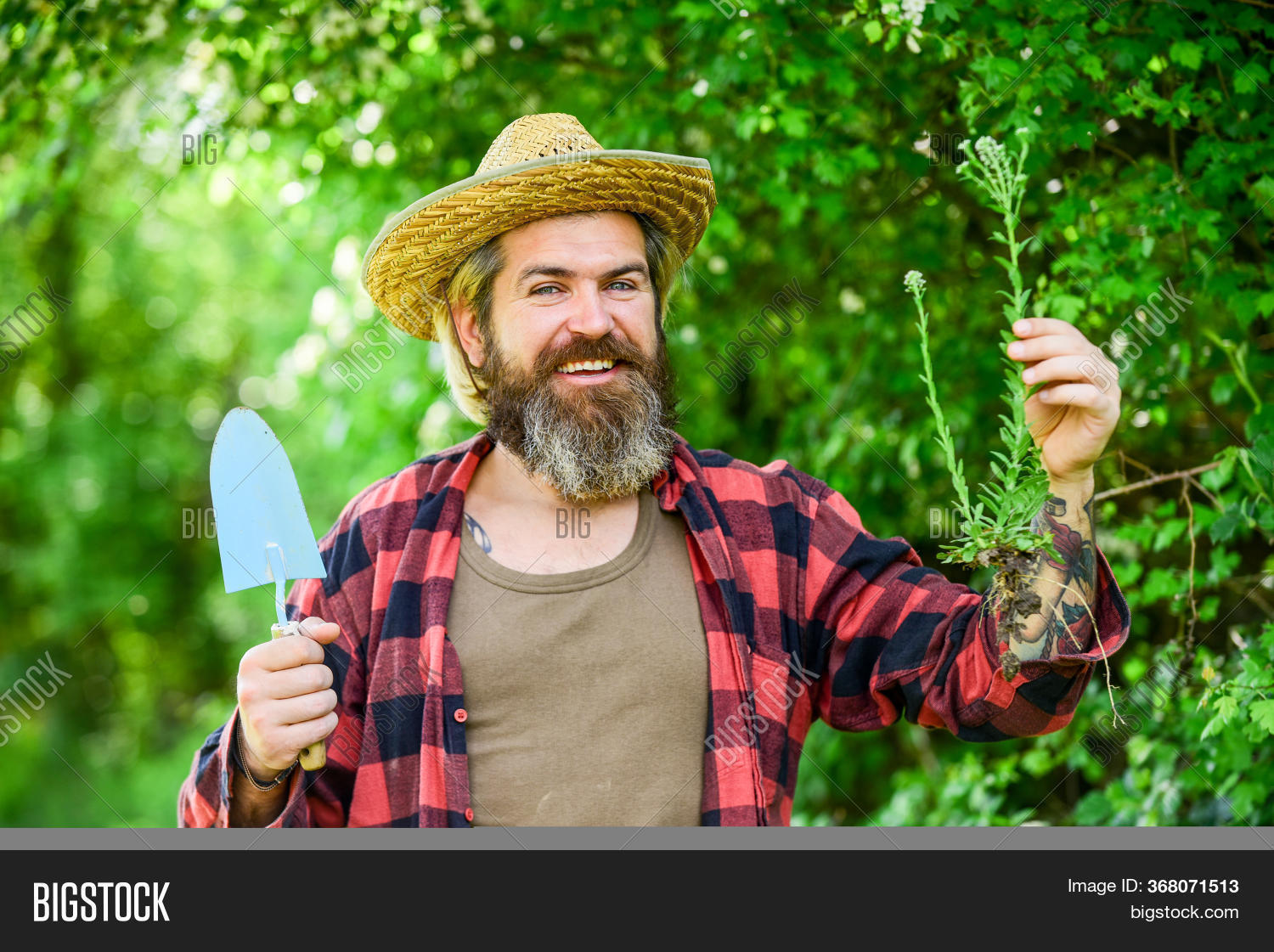 Botanic Worker. Trowel Image & Photo (Free Trial) | Bigstock
