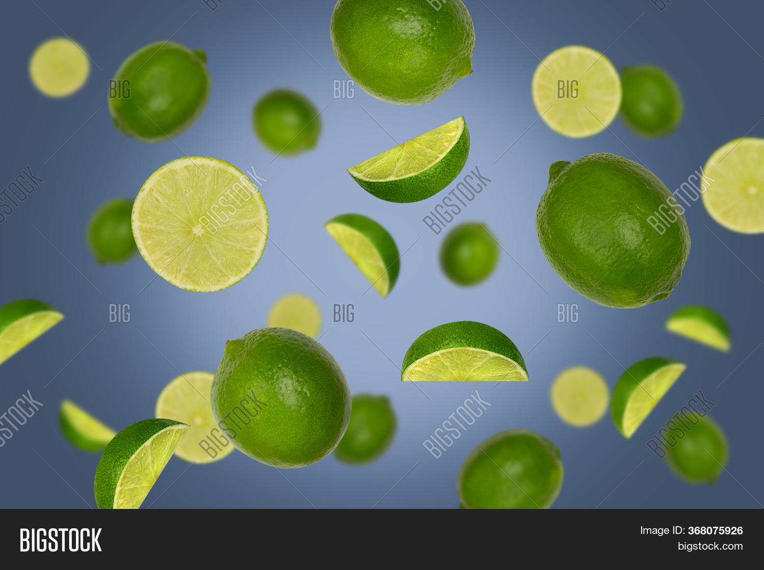 Falling Limes Isolated Image & Photo (Free Trial) | Bigstock