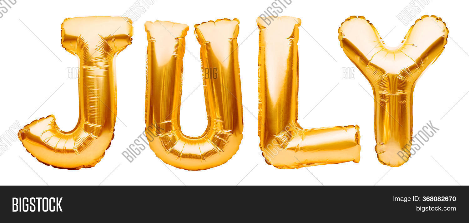 Word July Made Golden Image & Photo (Free Trial) | Bigstock