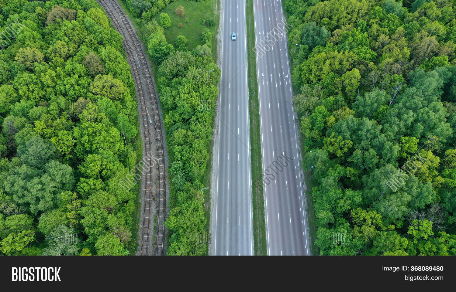 Aerial View Highway Image & Photo (Free Trial) | Bigstock