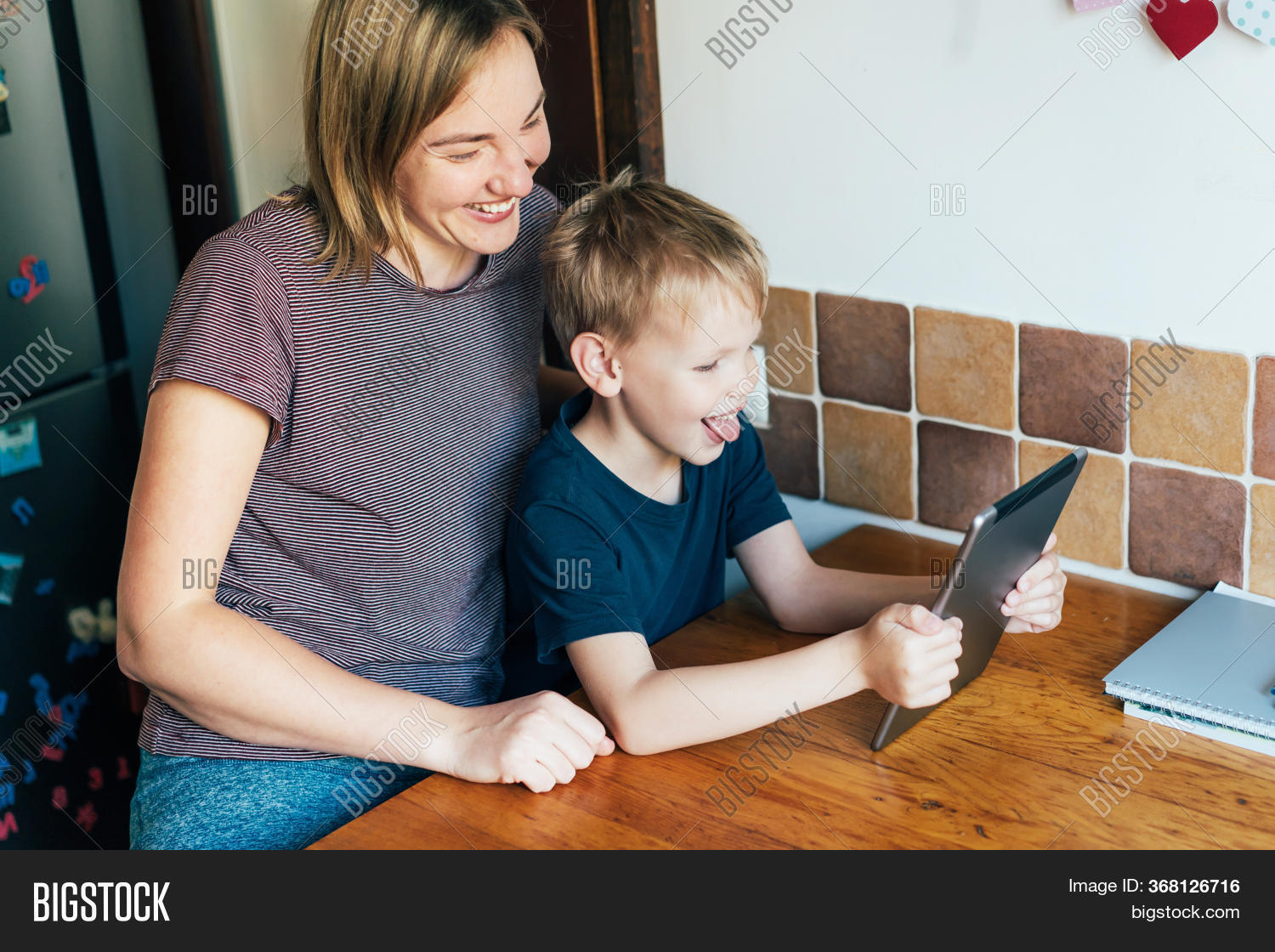 Skype Zoom Family Chat Image & Photo (Free Trial) | Bigstock
