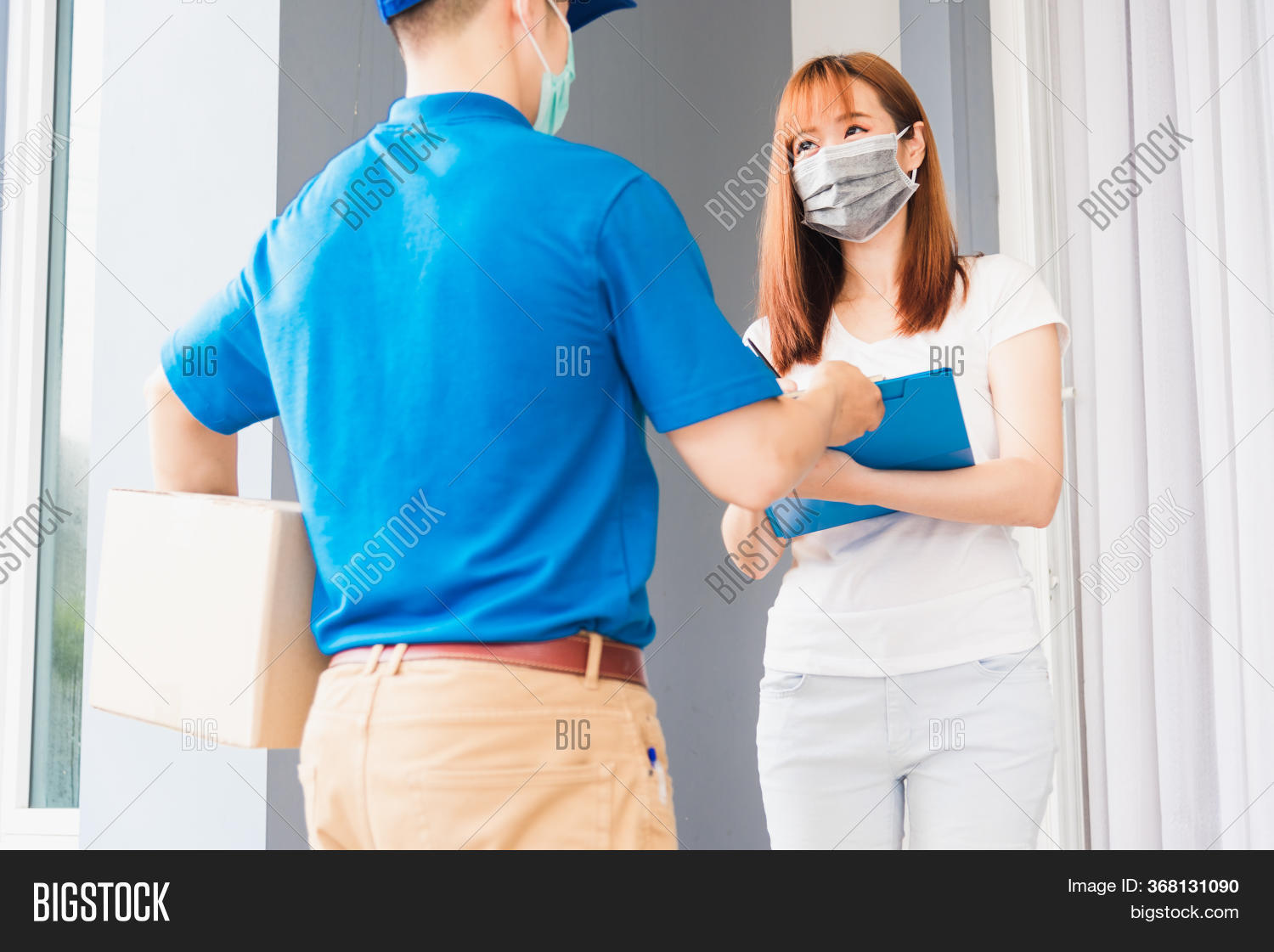 Asian Young Delivery Image & Photo (Free Trial) | Bigstock