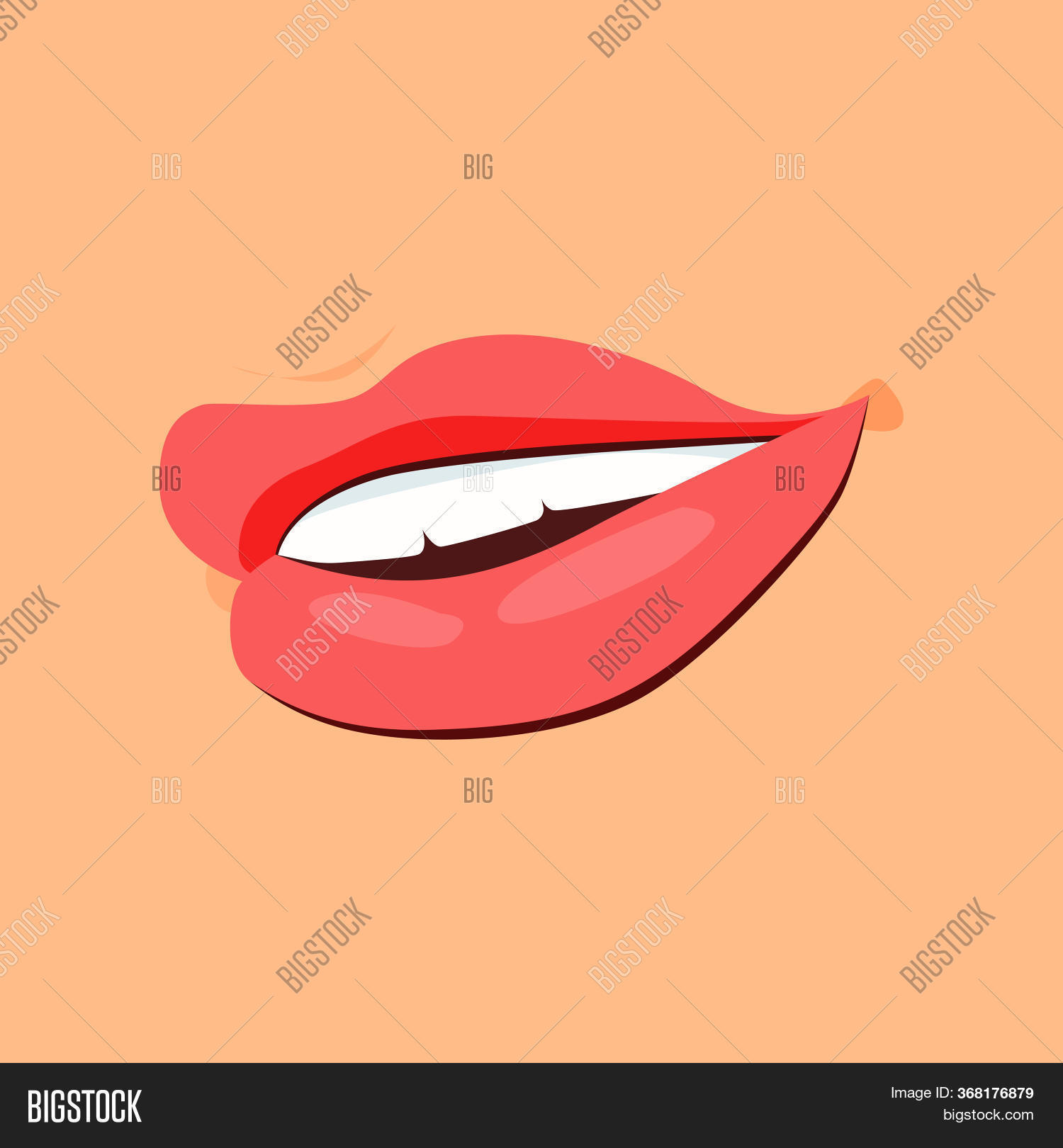 Smiling Female Lips Image & Photo (Free Trial) | Bigstock